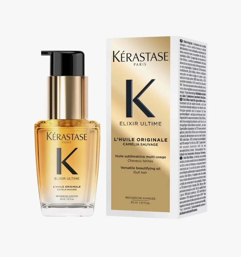 Kerastase Elixir Ultime L'Huile Originale - Многофункциональное масло для волос 30 мл
