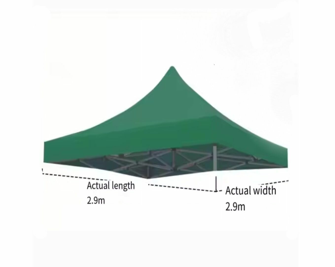 Тент/крыша/полог для шатра гармошка 3*3 м без каркаса только ткань