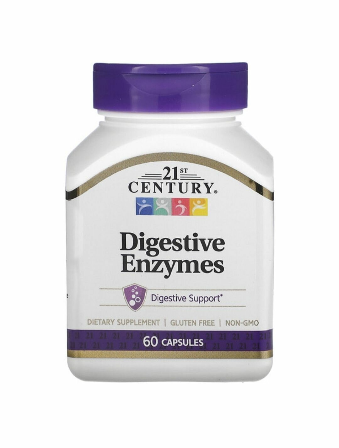 Пищеварительные ферменты 21век, 21st Century Digestive Enzymes, 60 капсул