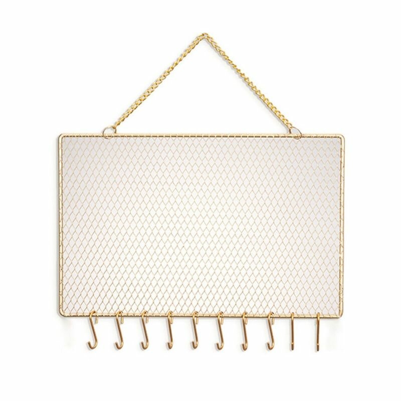 Многофункциональный настенный держатель для сережек, подвесной органайзер, гвоздик хранения ювелирных изделий, прямоугольный крючок в стиле деко