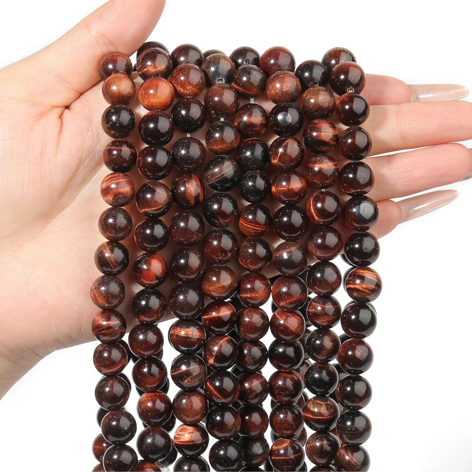 Красные бусины тигровый глаз xilitata 4mm (approx 92pcs)