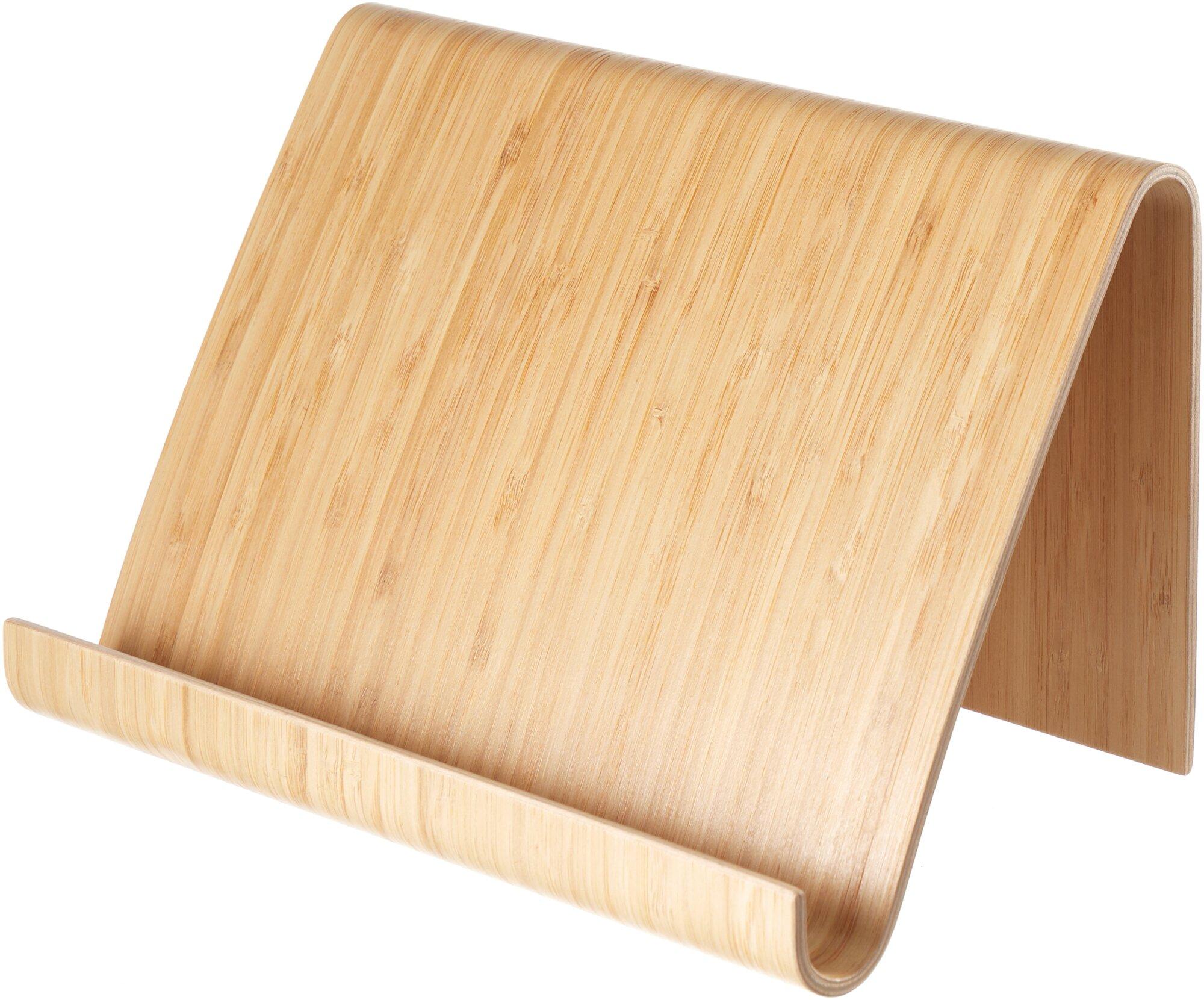 Подставка для планшета и телефона икеа вивалла, бамбуковый шпон