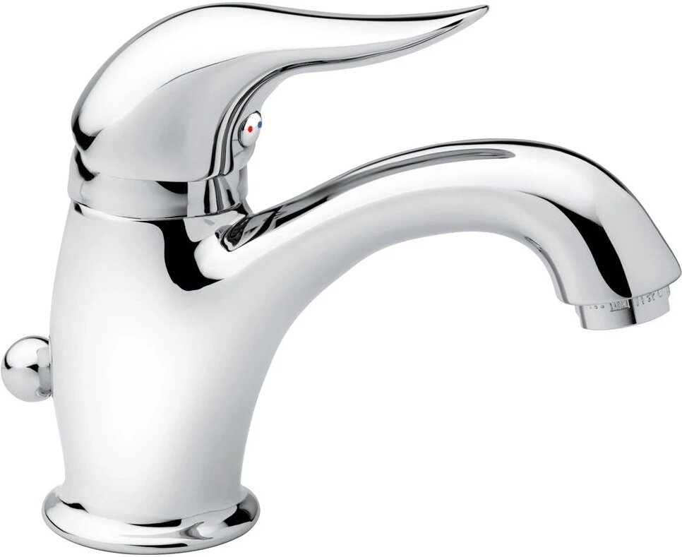 Смеситель для раковины Emmevi Duka 44003/CR с донным клапаном, хром