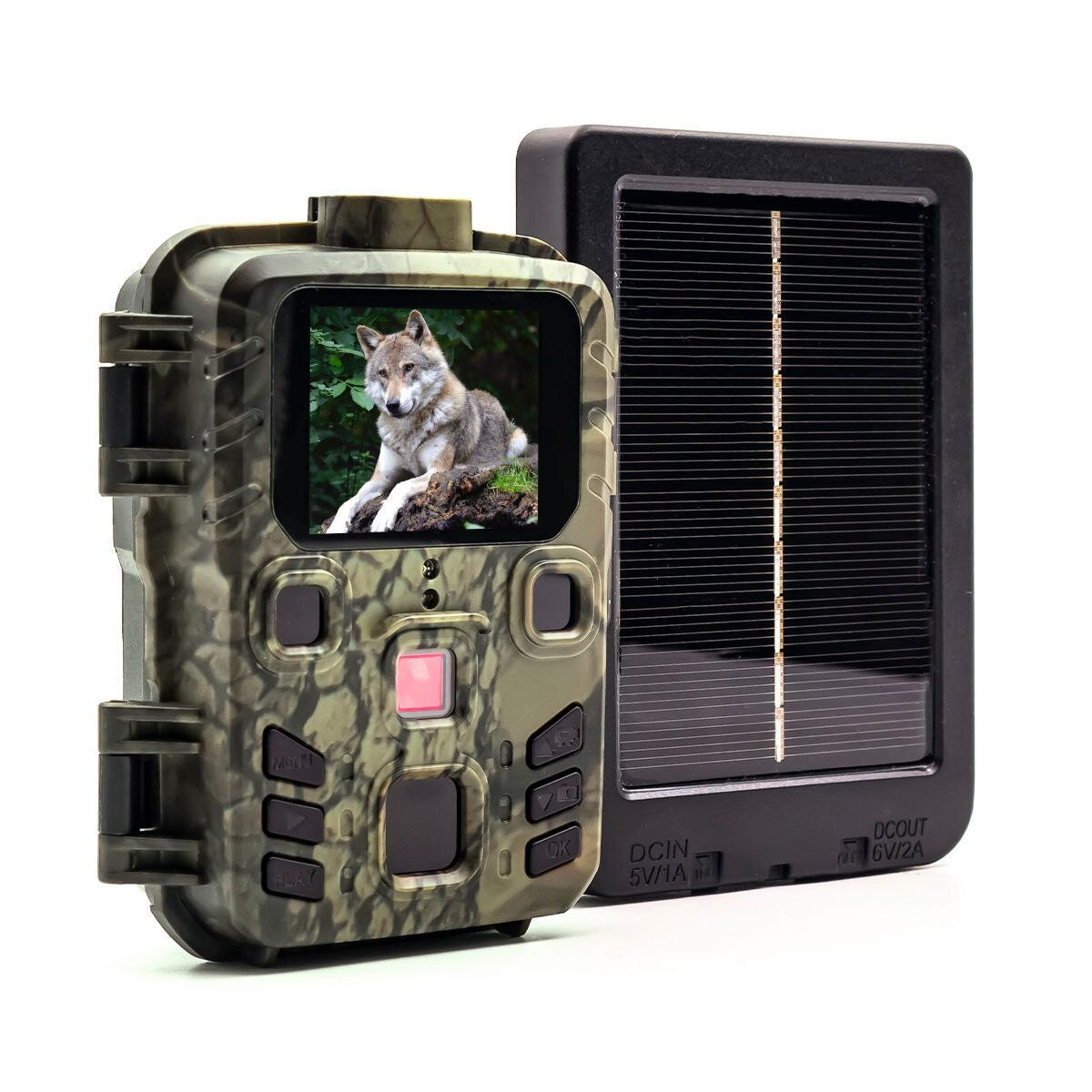 Уличная миниатюрная автономная Full HD фотоловушка Филин MiNi 303 (SD) (K6200RU) с солнечной батареей и резервным питанием. Запись на SD, аккумулятор