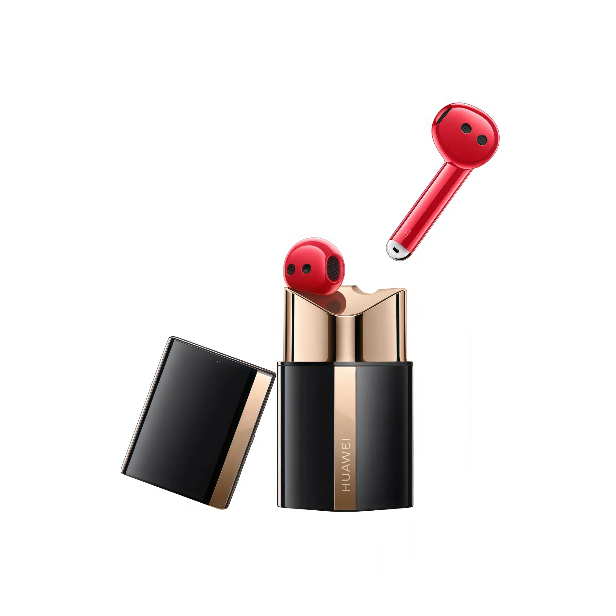 Беспроводные наушники Huawei FreeBuds Lipstick (Чёрный/Красный) Bluetooth наушники , Оригинал - Новые