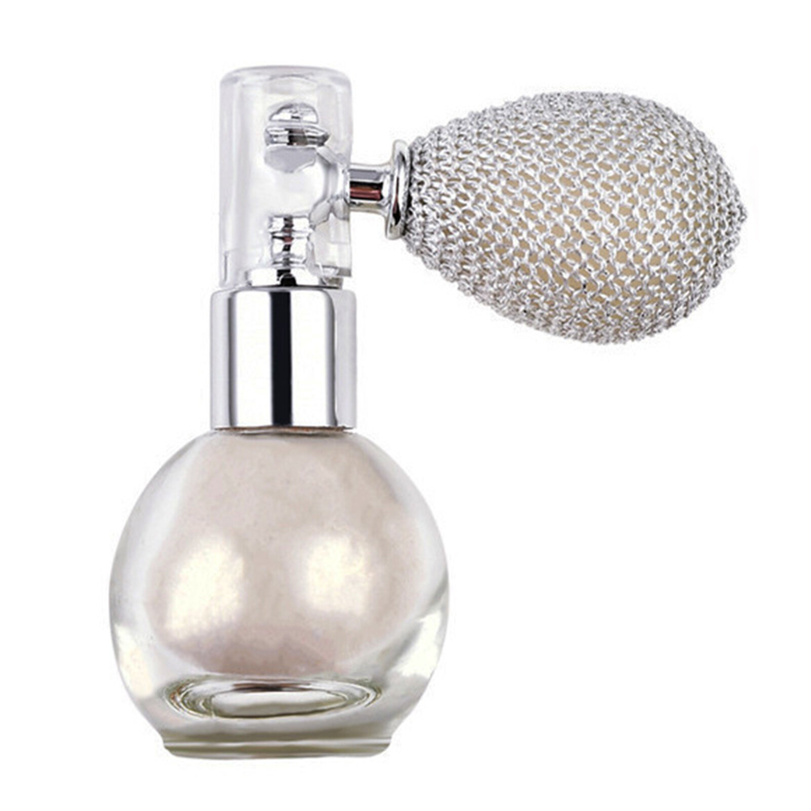 Пудра для макияжа с блестками, легкая текстура, равномерное распыление, блестящая пудра-хайлайтер для плеч, рук, ног, перламутровый белый