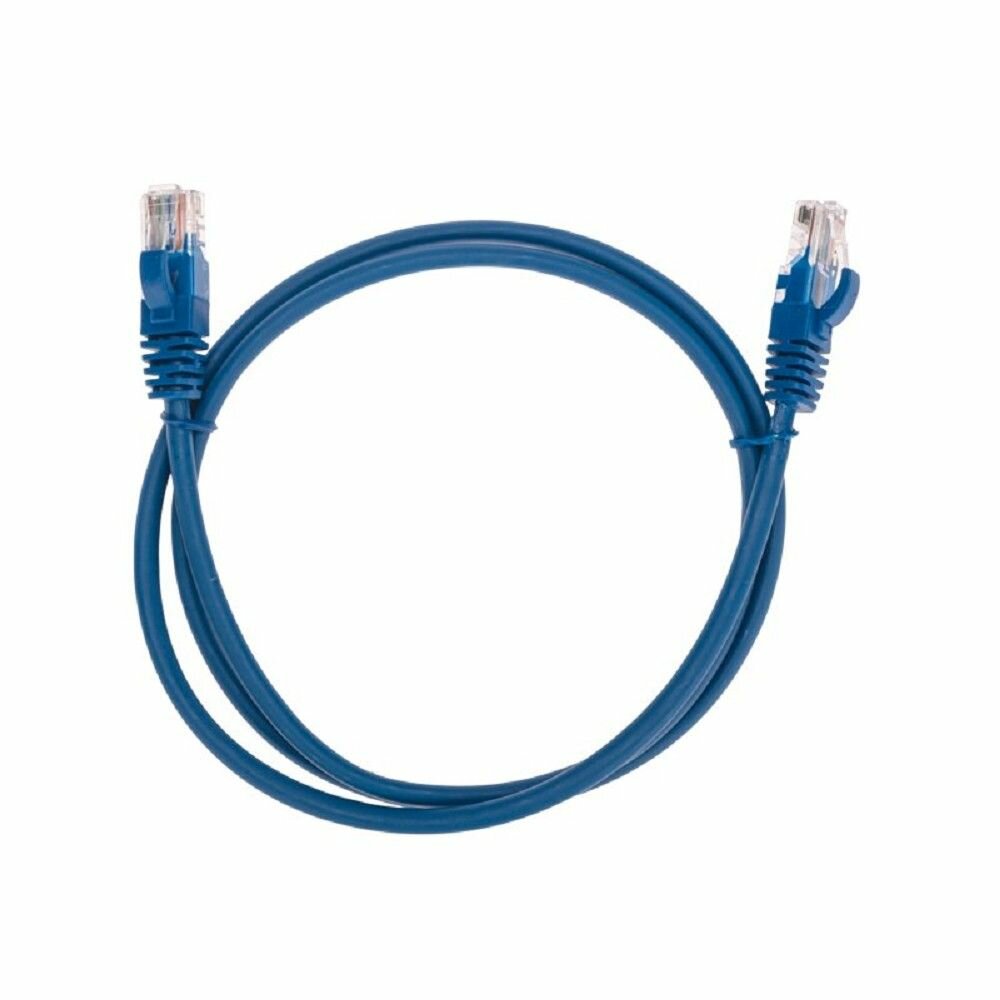Rexant Патч - корды сетевые, телефонные 02 - 0104 - 1 Патч - корд U UTP, CAT 5e, RJ45 - RJ45, 26AWG, LSZH, синий, 1м