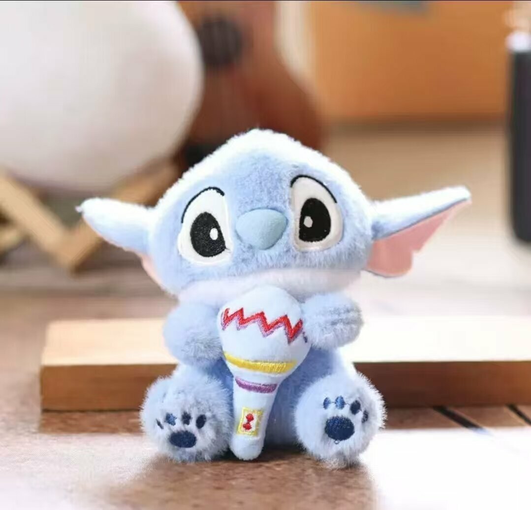 Disney Kawaii Stitch плюшевый брелок-игрушка милая кукла Лило и Стич ангел плюшевые милые мягкие сумки кулон подарок на день рождения для девочек, Розовый