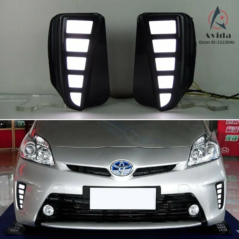 Toyota Фары автомобильные, 2 шт, арт. Toyota Prius XW30 Restyling 2012-2015