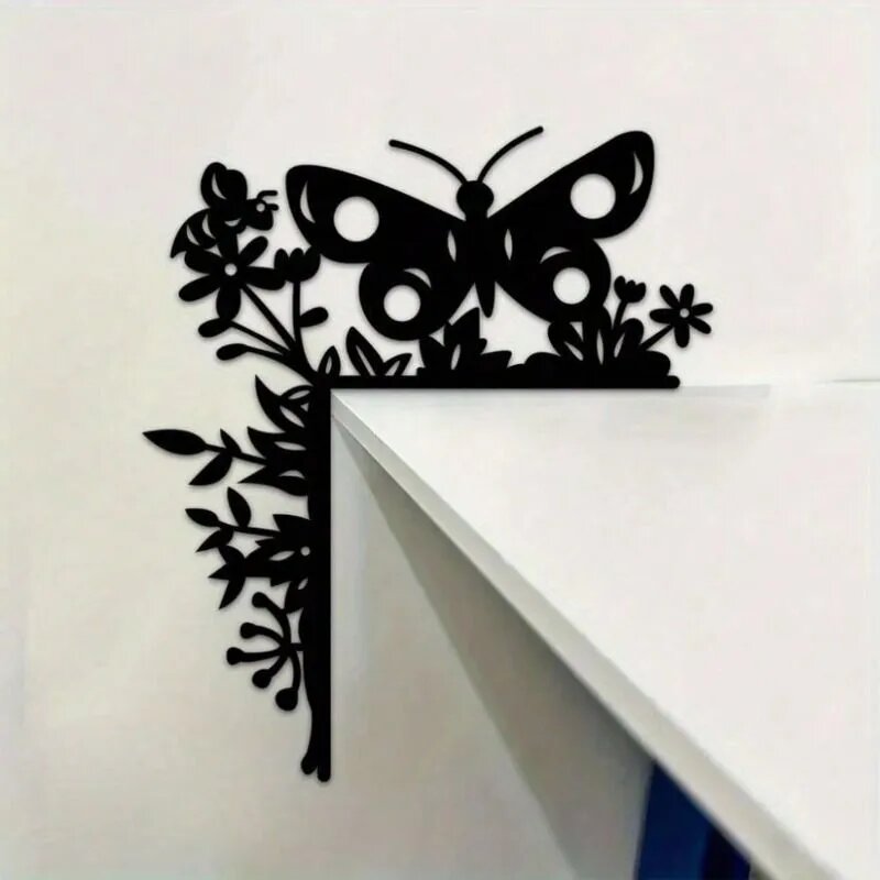 Наклейки на стену металлические бабочки для декора дверей и рамок украшение интерьера спальни гостиной ванной комнаты