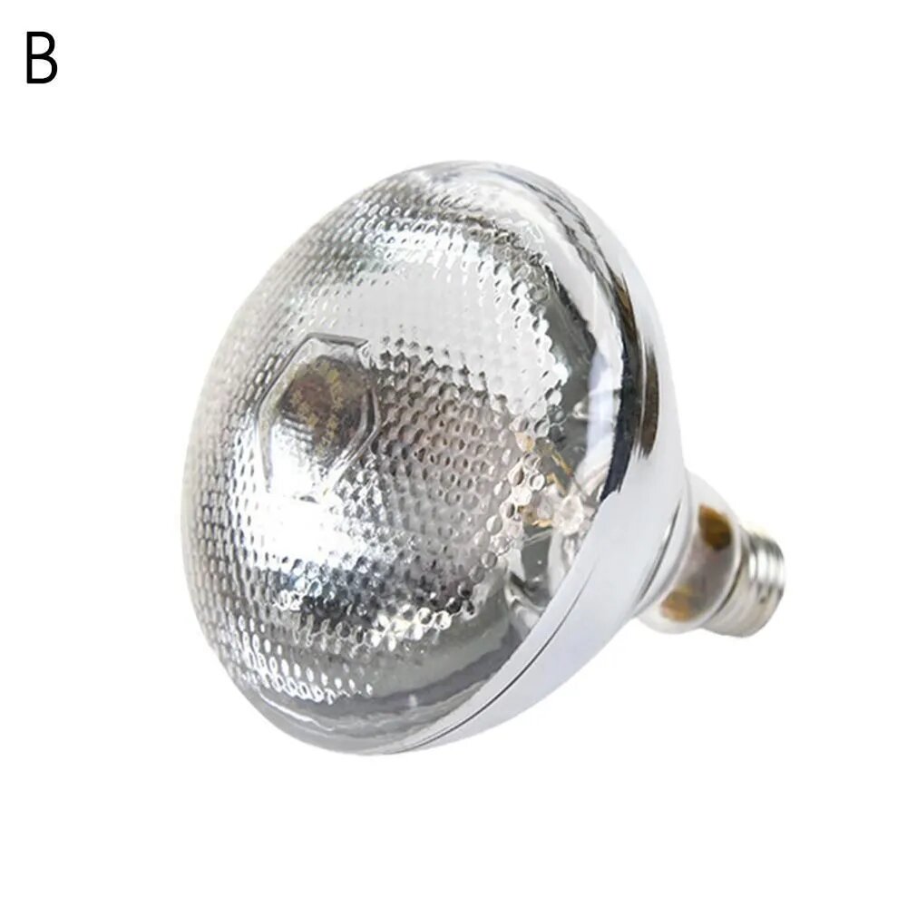 Лампа инфракрасная для обогрева кур, щенков, цыплят, свиней, курятника, брудера/ Лампочка галогенная для животных, растений и теплиц 200Вт Е27 - 1 шт