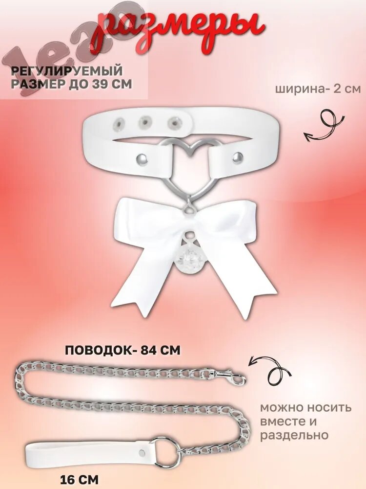 Ошейник с поводком — фото 1