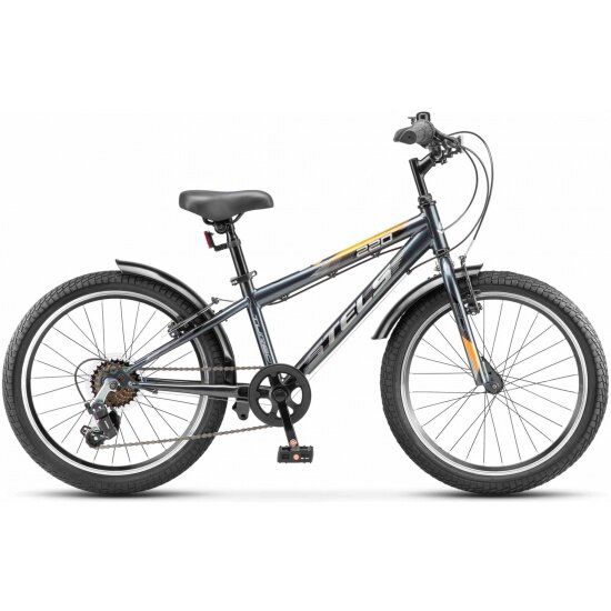 Stels Детский велосипед 20" Turbo 220 V Z010 (6-ск.) Серый 2025 (М)