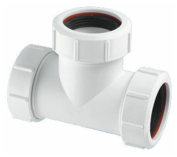 Тройник компрессионный McAlpine 50 мм (50E-WH)