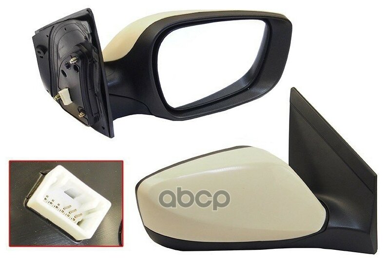 Зеркало Hyundai i30 11-17 (Справа/ Регулировка/ 3 контакта) Sat арт. STHN319401