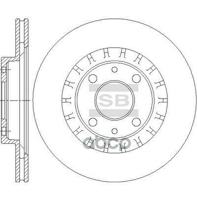 Диск Тормозной Sd5803 (21123501070) Ваз-2110-2112,1118,2170,2190 R14 Sangsin brake арт. SD5803