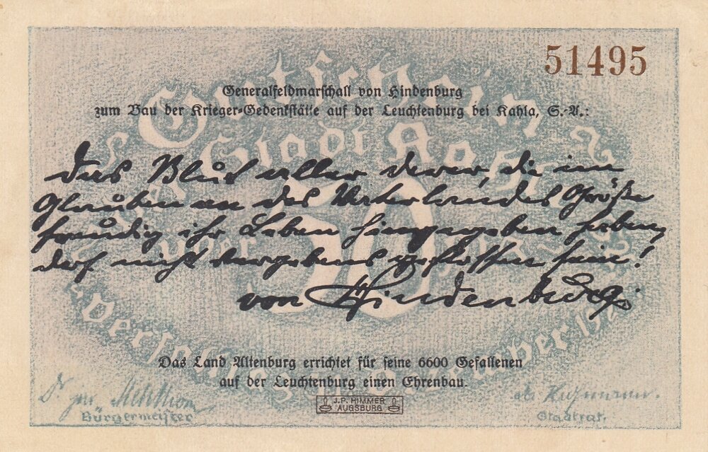 Германия Кала 50 пфеннигов 1918-1921 гг.