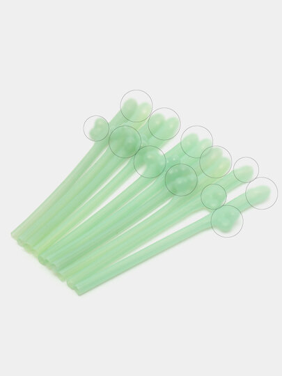 Трубочки для коктейлей, напитков в виде пениса, девичник 18+, вечеринка, 10шт лаймовые