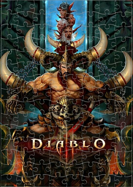 Пазл Diablo, Диабло №7, А4