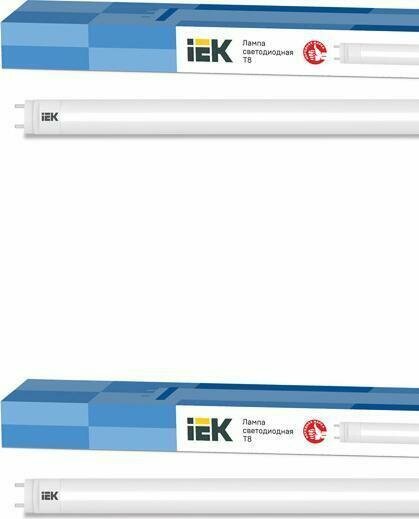 Светодиодная лампа IEK T8 10W 4000K 900Лм G13 трубка (комплект из 2 шт)