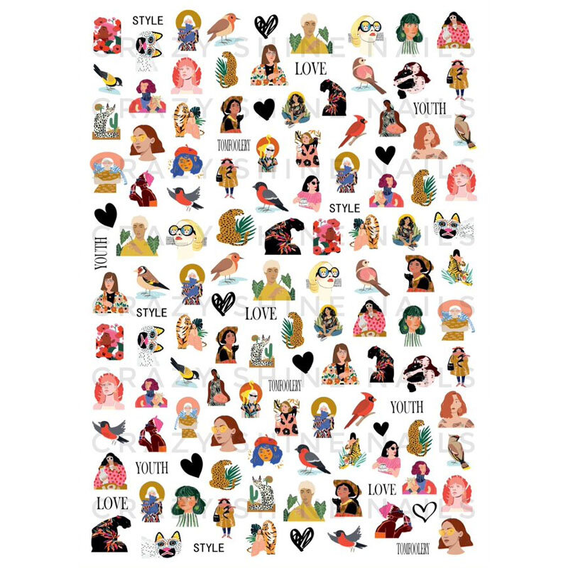 Слайдер-дизайн Crazy Shine Nails №2107 Стиль