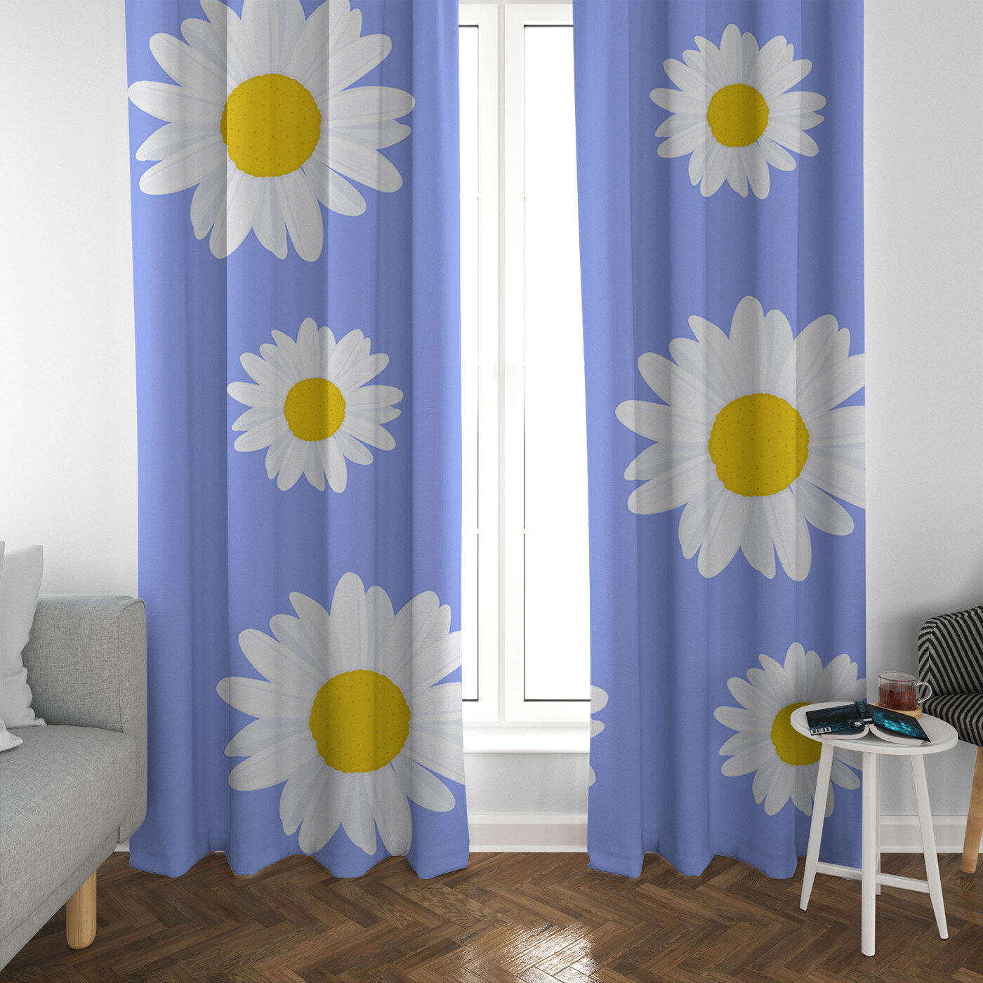 Фотошторы из габардина, 290х240см