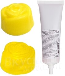 Краска Желтая гелевая жидкая Топ продукт, 100 гр. (Набор из 5 шт.)