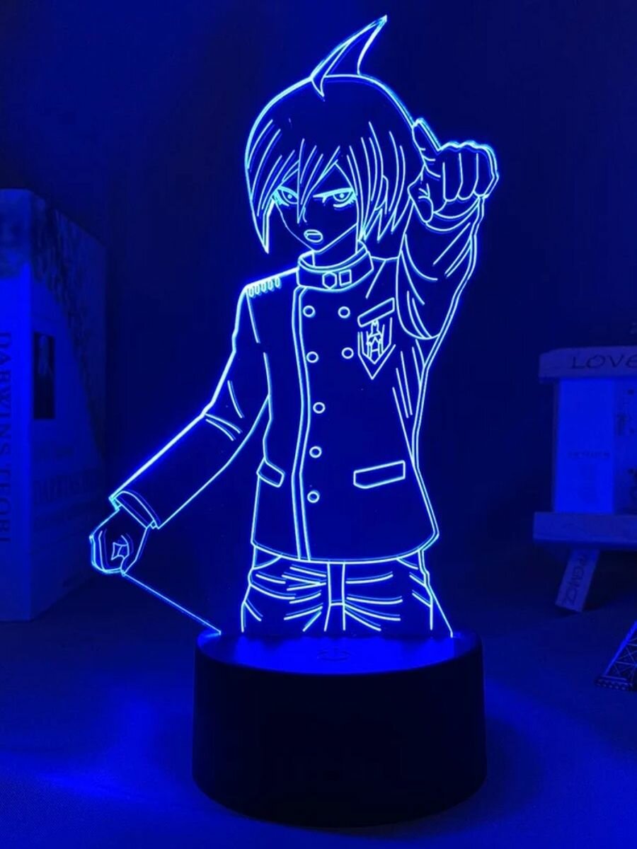 Ночник Аниме Данганронпа - Anime Danganronpa. Подарок фанату аниме и манги — декор в комнату с любимыми персонажами, в стиле отаку и японской анимации.