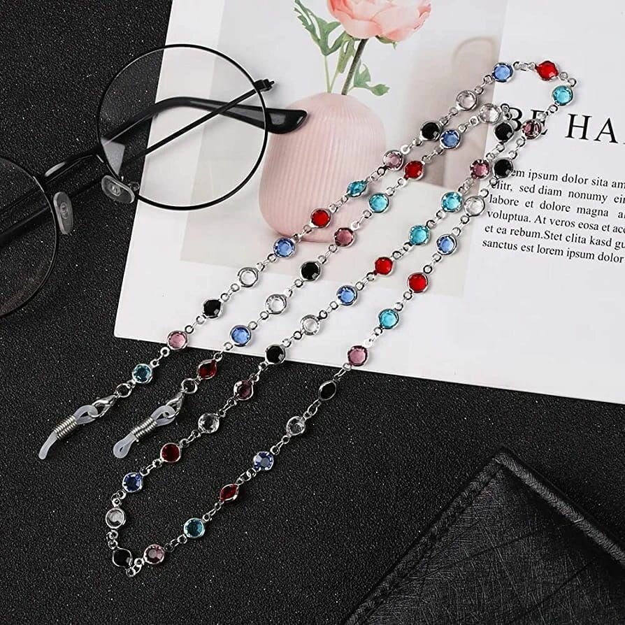 Цепочка для очков из бижутерного сплава шнурок для очков держатель для очков Hrustalek