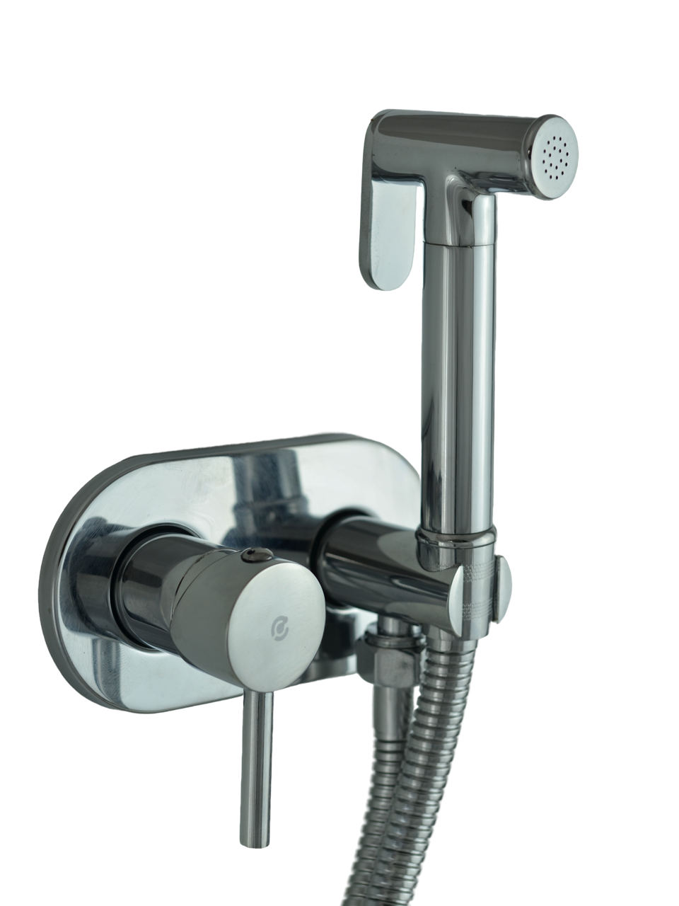 Смеситель с гигиенической лейкой SANTREK AQUA-1058 "PRESTIGE" (SAP-1058) шар d-25 встраиваемый, хром