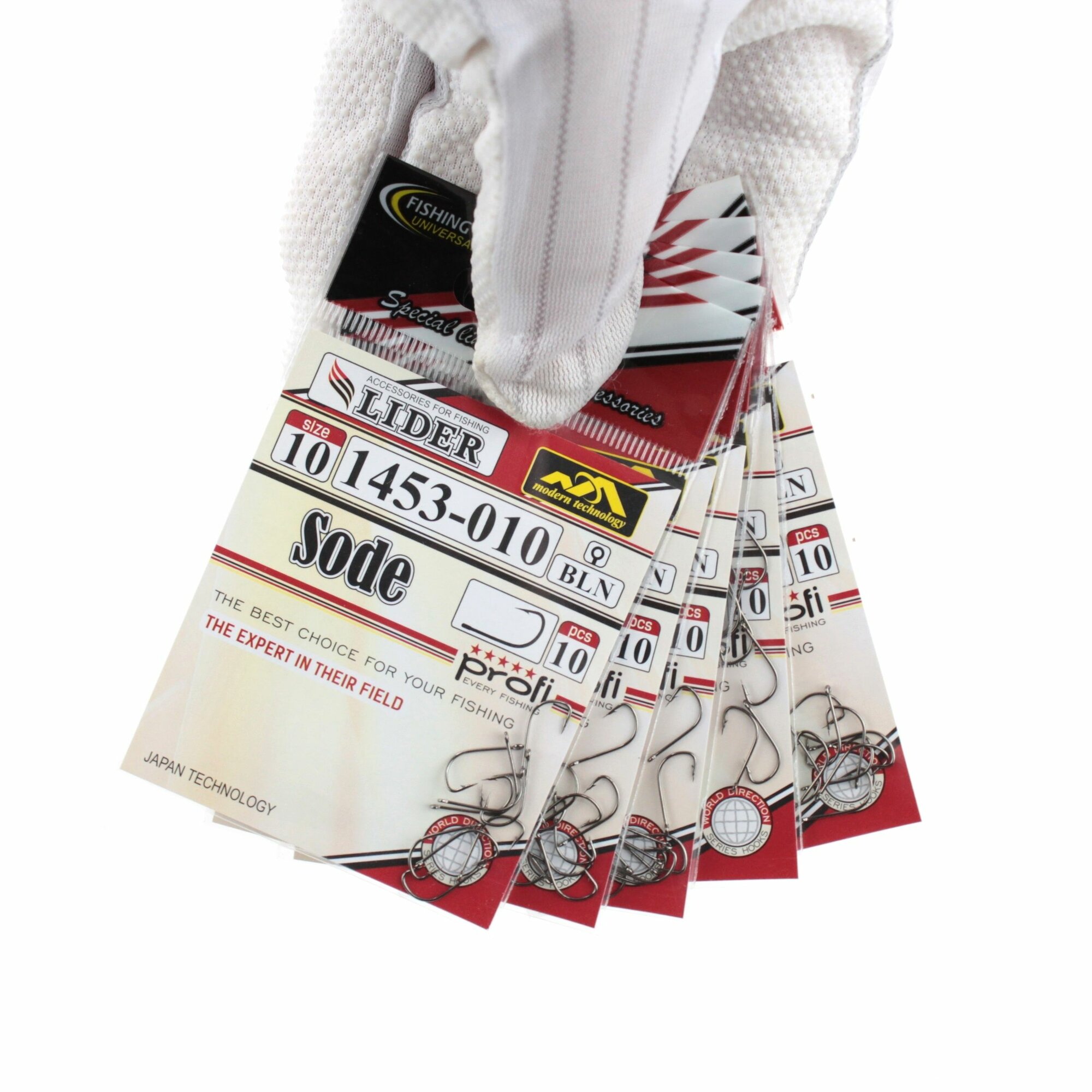 Крючок LIDER SODE (BLN) №10 , набор 5 упаковок по 10 шт.