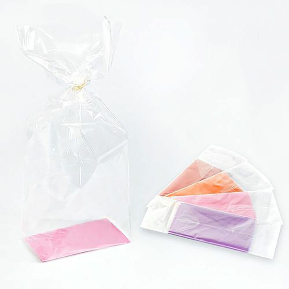 Пакет с жестким дном, Прозрачный (17*11*60 см), 12 шт / веселый праздник