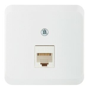 Розетка компьютерная Schneider Electric Этюд KOMA-001B открытая установка белая IP20