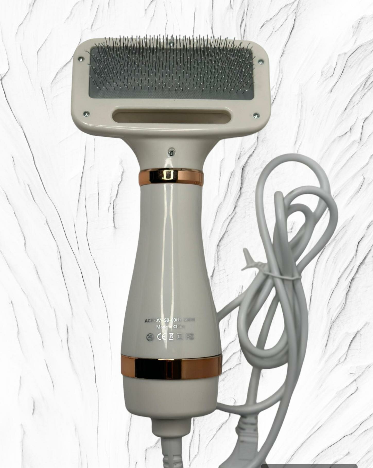 Фен-расческа 2в1 для животных, золотой