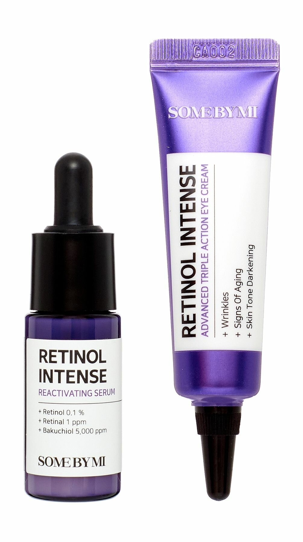 SOME BY MI Набор с ретинолом Retinol Intense Trial Kit(Крем для кожи вокруг глаз 10мл+Сыворотка для лица 10мл)