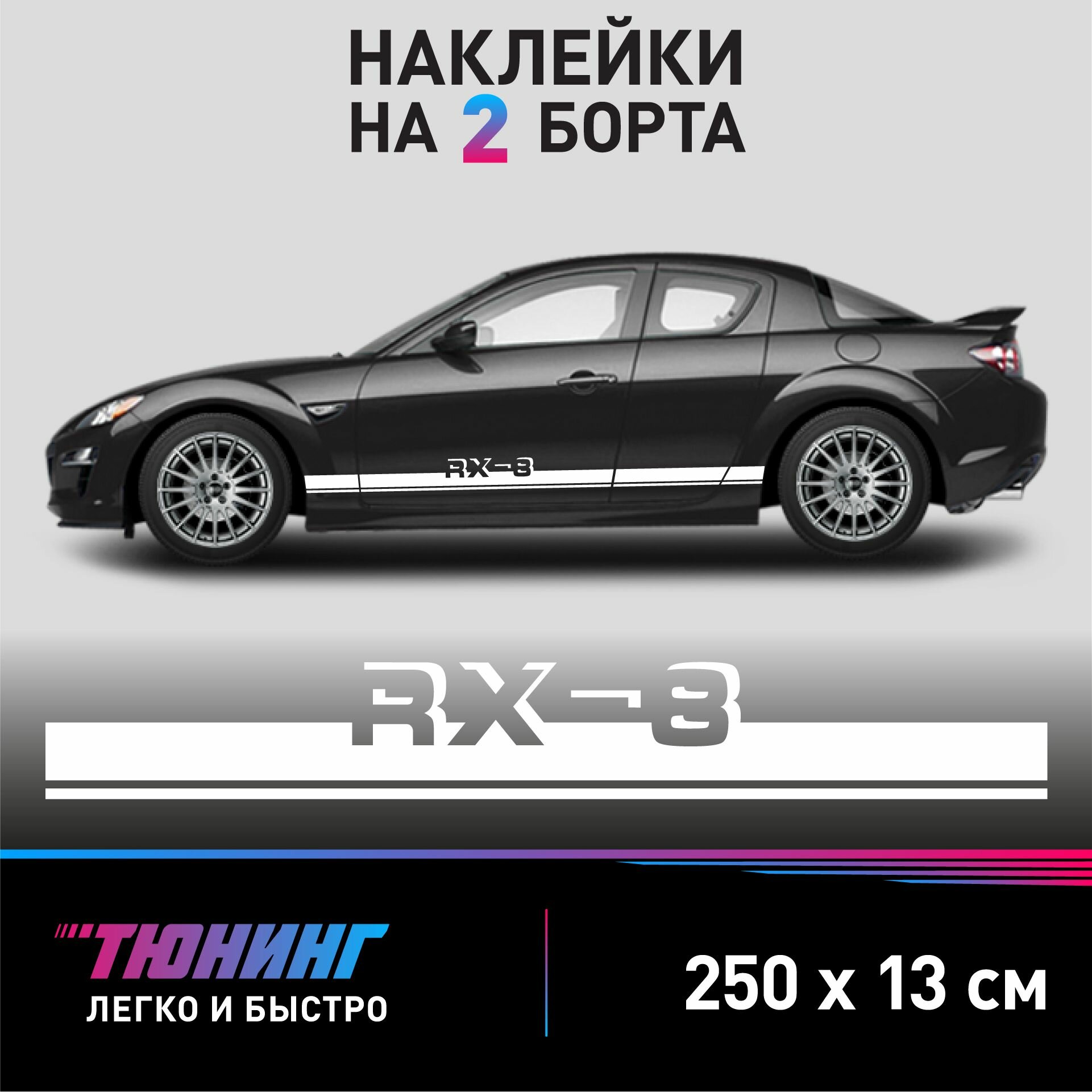 Наклейки на автомобиль Mazda RX-8