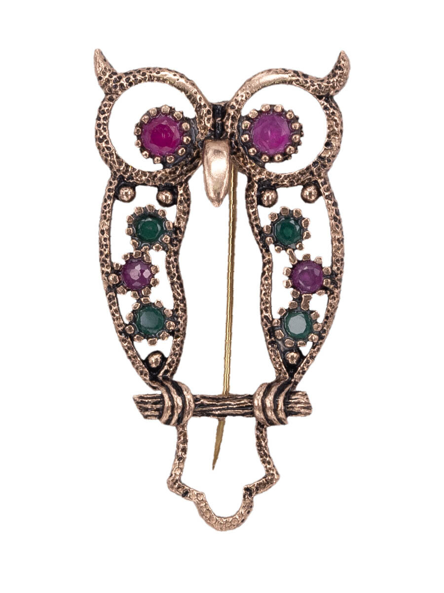 Брошь, стразы