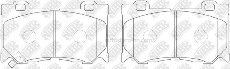 NIBK PN0389 Колодки тормозные дисковые NiBK PN0389 INFINITI: FX; G Кабриолет; G купе; G седан; M (Y51); M37; Q50