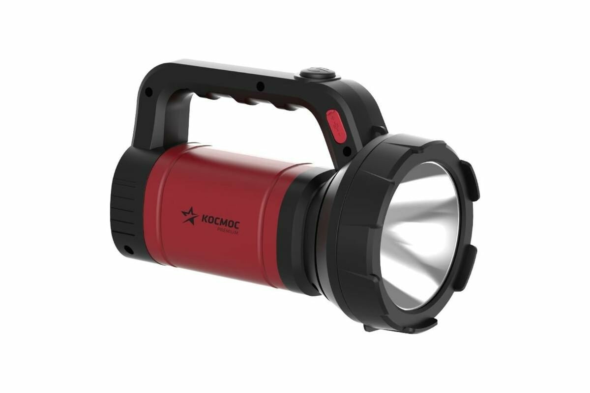 Космос 5Вт LED прожектор с литиевым аккумулятором 2400 мАч, 2 режима для наружных работ