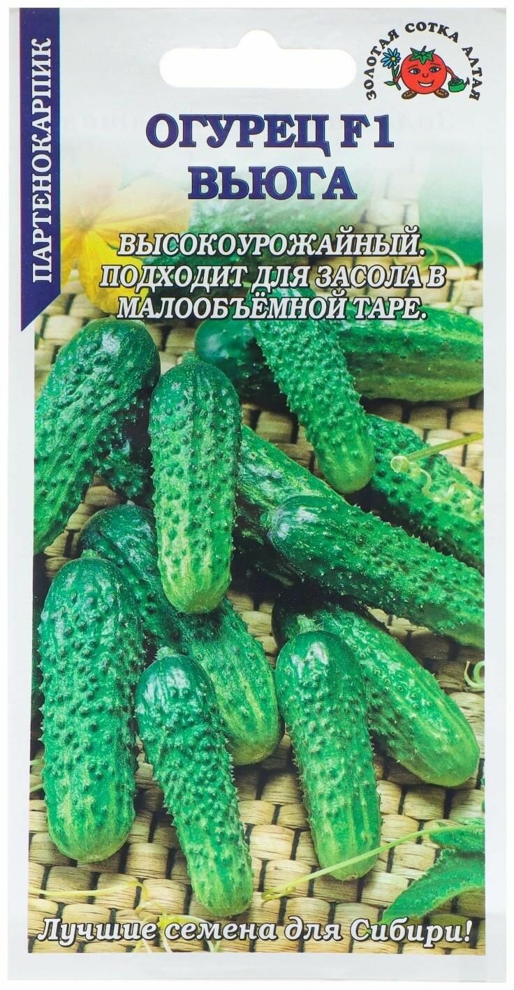 Семена Огурец "Вьюга F1" партенокарпический, 0,15 г