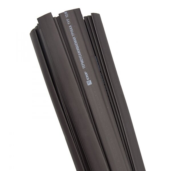 Термоусадочная трубка EKF PROxima Bticino ТУТнг10/5, чёрная, отрезки по 1 метру