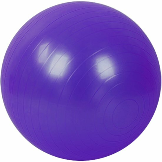 Фитбол с насосом Unix Fit антивзрыв, 75 см, фиолетовый
