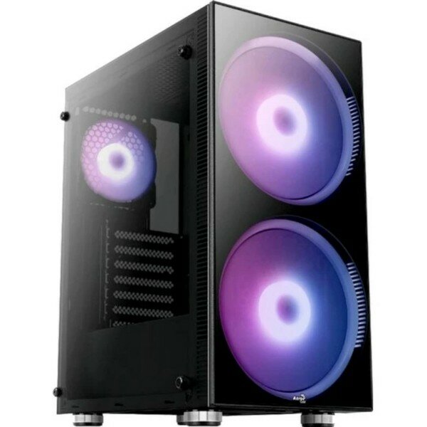 Компьютерный корпус Aerocool/Formula Python (3xUSB, 2xAudio, 0.5 мм,2x200 мм FAN, прозрачная стенка-закаленное стекло, ATX, без БП)