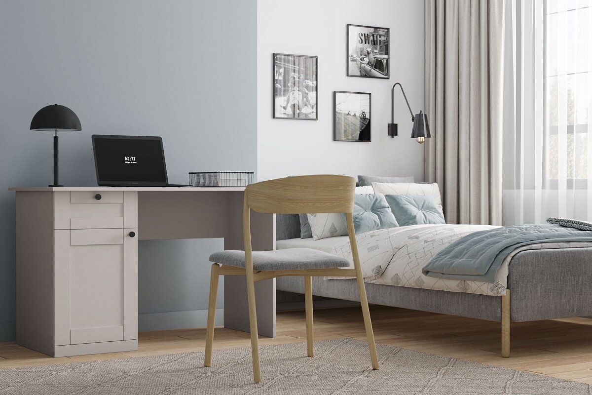 Письменный стол МебельЛэнд24 София РАХ - 2 МДФ Кашемир 120x60x75 бежевый