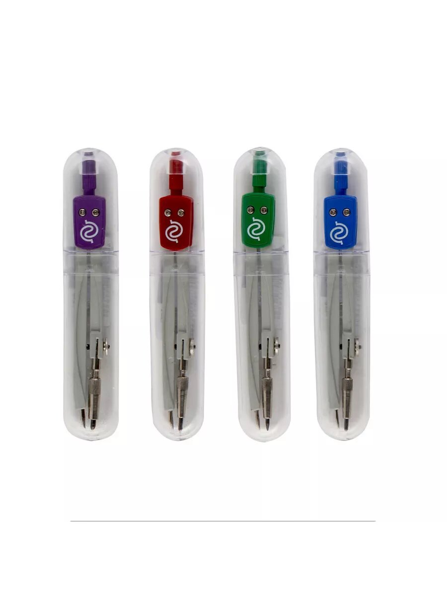 Циркуль Globus ЦЧП-40, металлический, с чехлом, 1 шт, 12,5 см