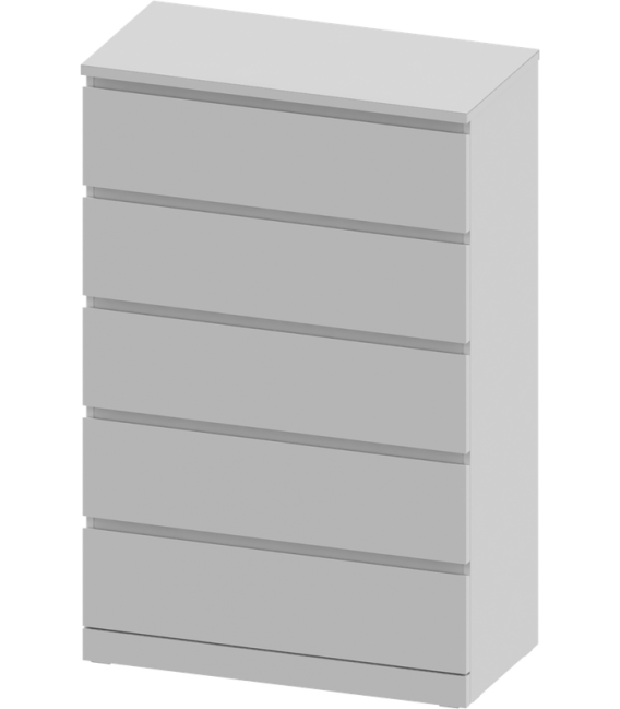 Комод Варма 5 80х123х40, белый S00951