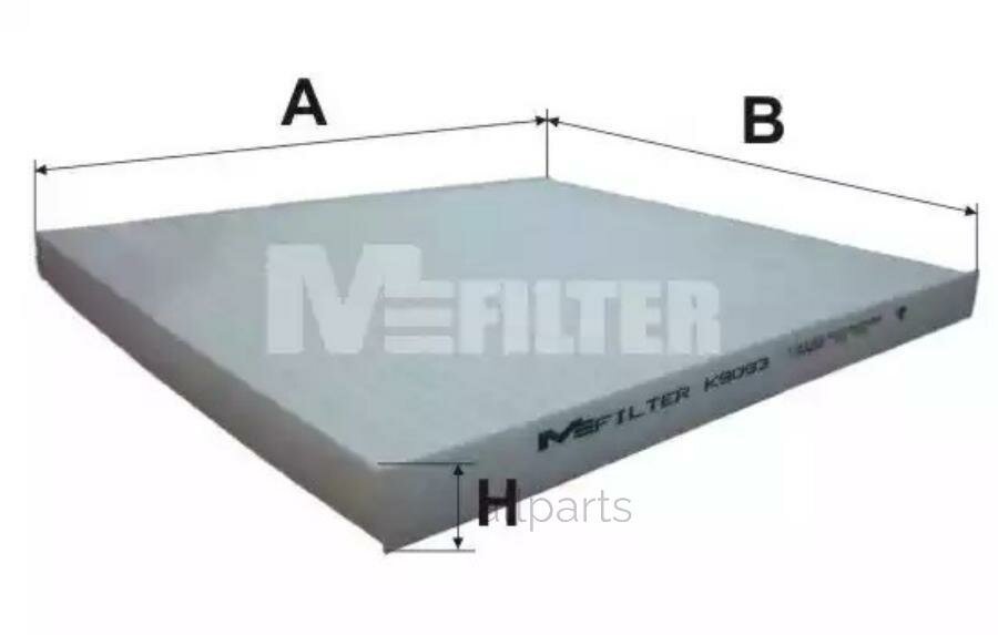 M-FILTER K9093 фильтр салона!\ Hyundai Solaris 10>, Kia Rio 12>