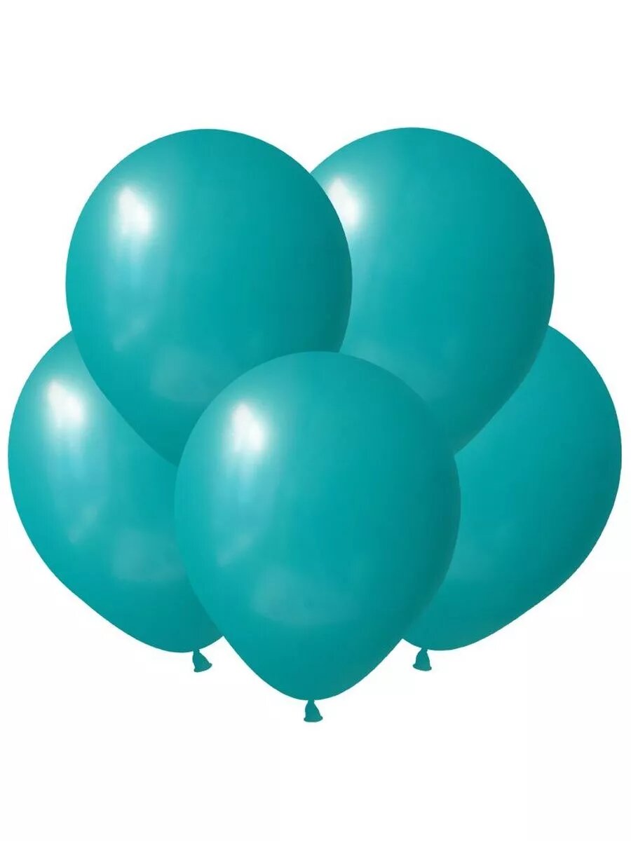 Бирюзовый, Пастель / Turquoise, латексный шар (10"/25 см ) 100 шт. / Веселый праздник