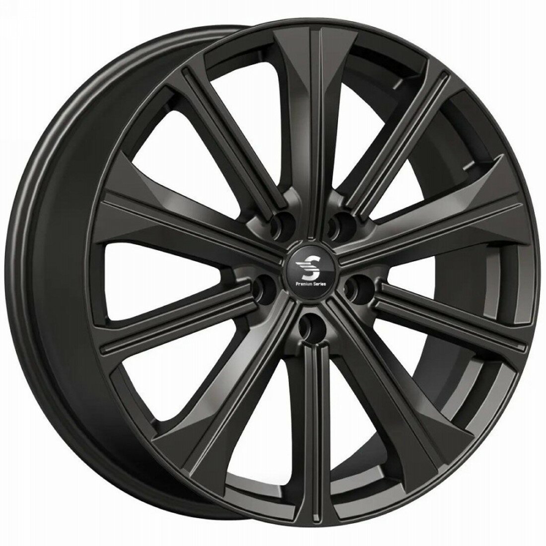 Колесный диск Premium Series КР013 7x19 5x112 ET34 66,6 Fury Black литой для автомобиля