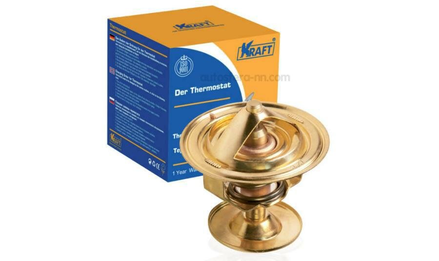 KRAFT KT019506 термостат (72С) (72С) 3102-3110, 3302, 2705, УАЗ 3151, 3160 С двиг. ЗМЗ 24, 402, 406, КАМАЗ 5320, 4310, МАЗ, белаз, моаз, трактор К700 С двиг. ЯМЗ 8404.10, 8423.10, ЗИЛ 4314, урал С двиг, КАМАЗ 740